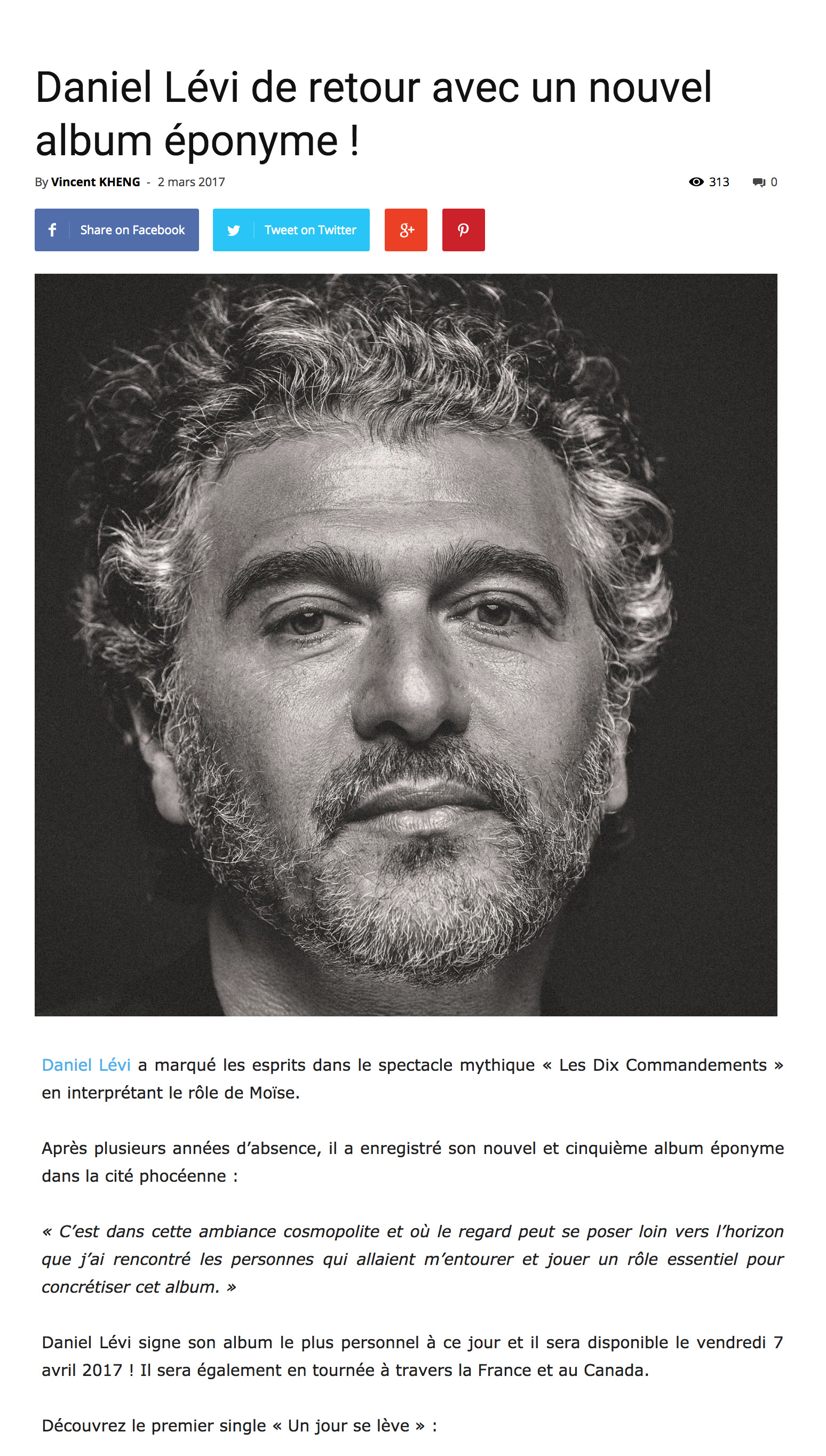 Nouvel Album – © Daniel Levi